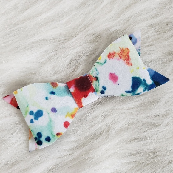 Accessories | Water Paint Bow | Poshmark